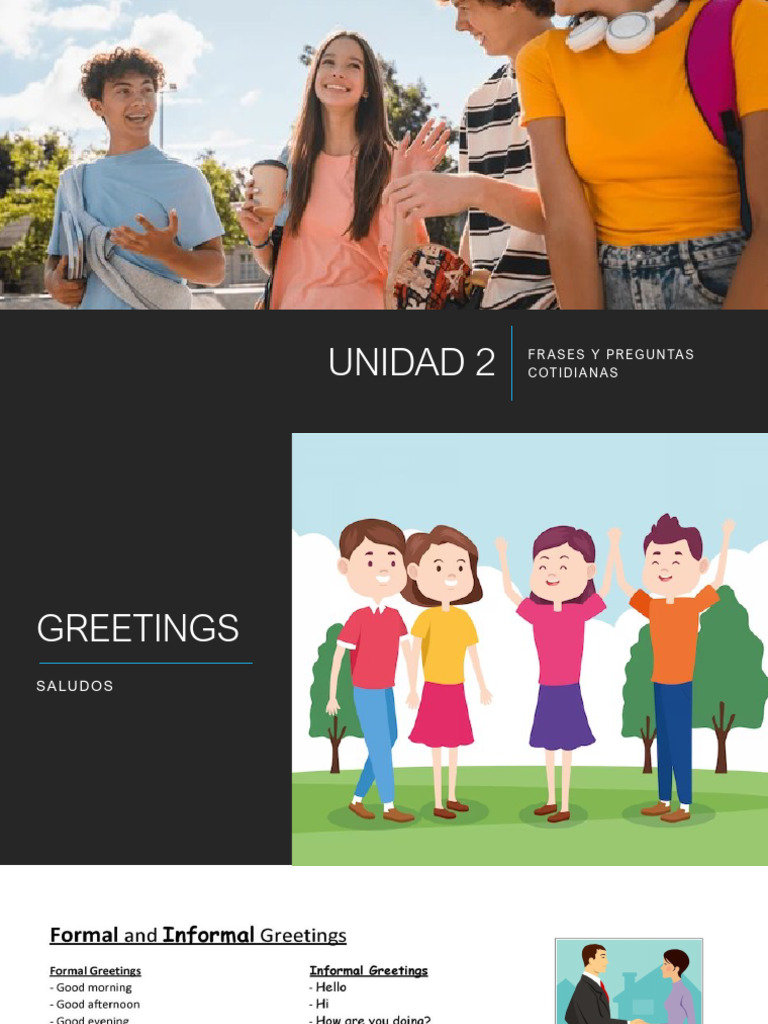 Unidad II. Frases y Preguntas Cotidianas | PDF