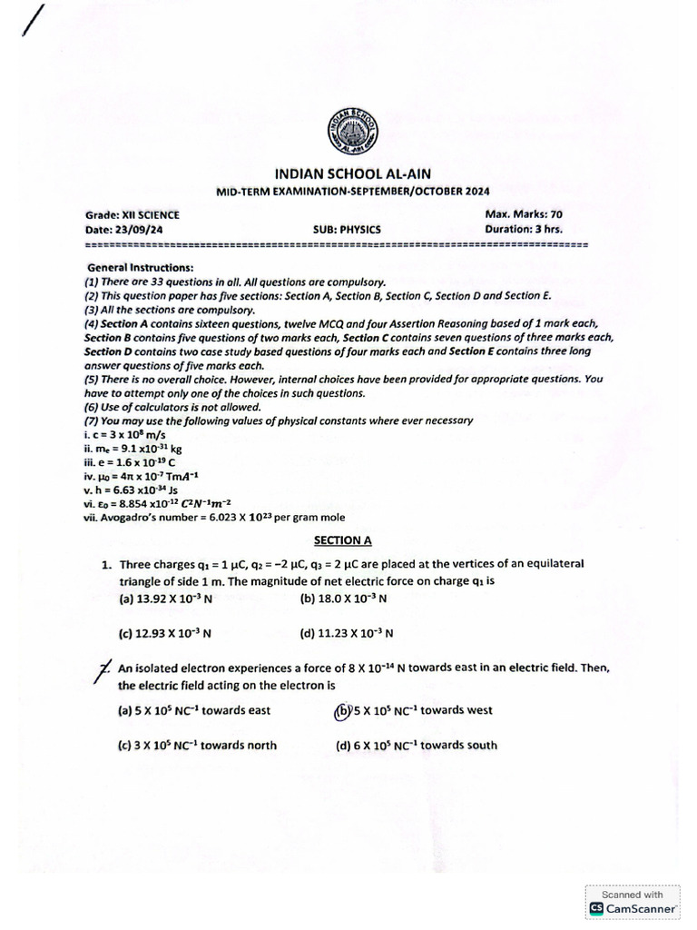 Physics Midterm Paper | PDF