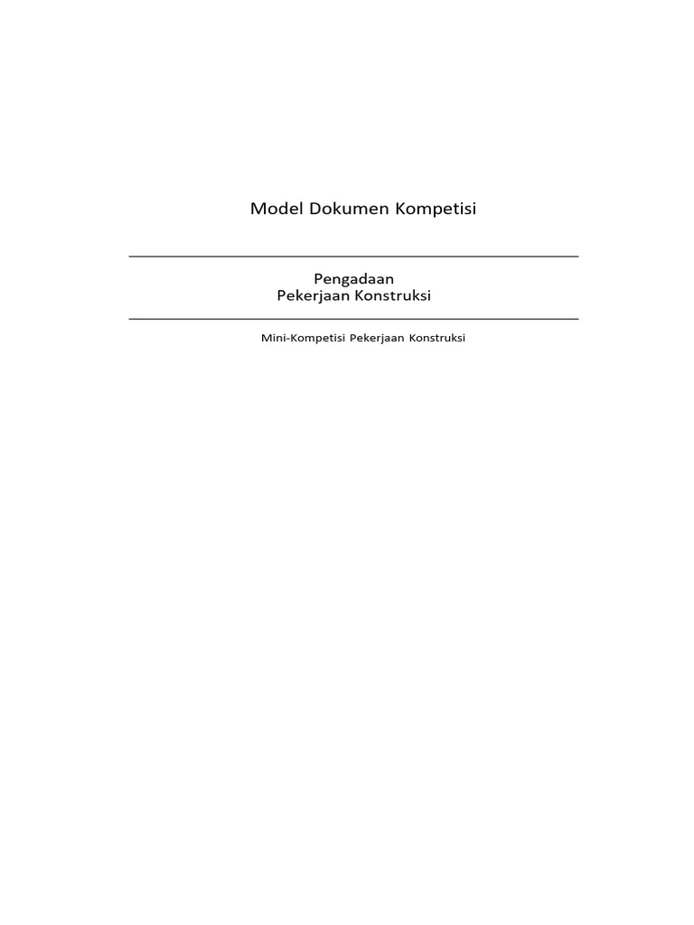 Model Dokumen Kompetisi Kejari | PDF