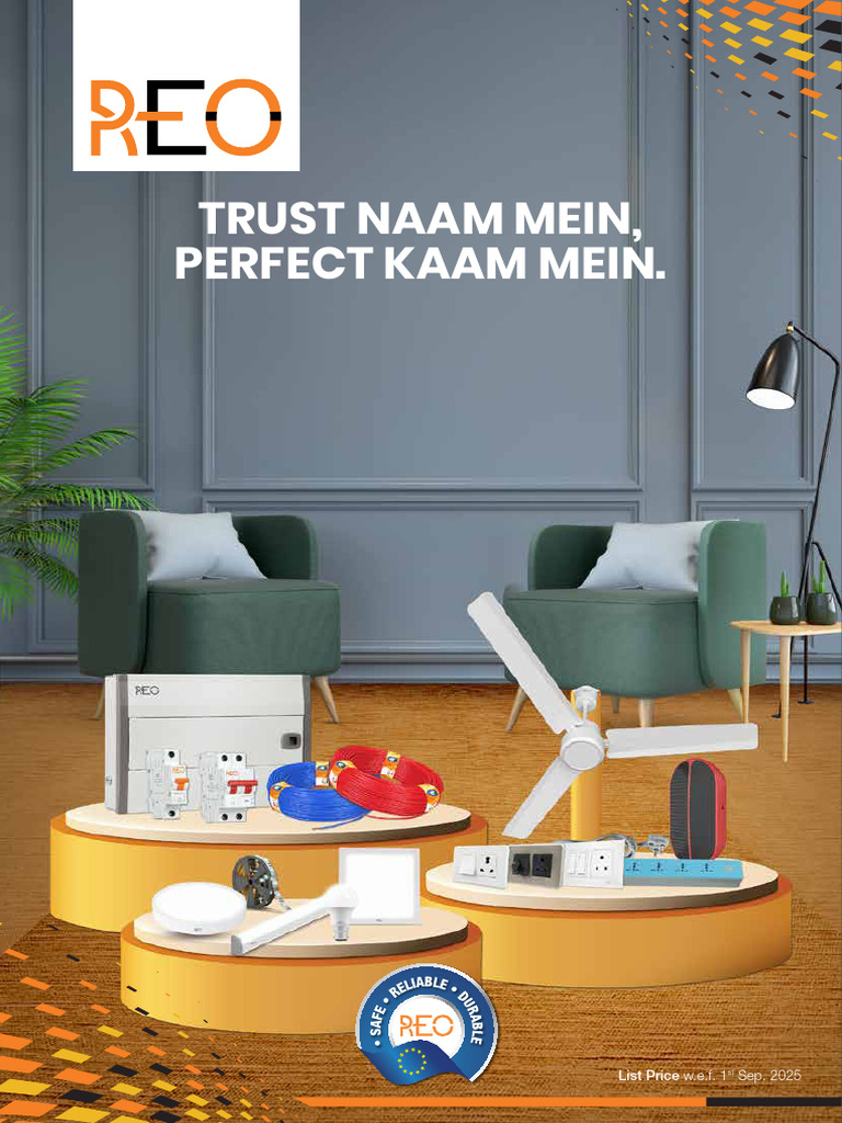 REO Lighting Price List 2025 | PDF