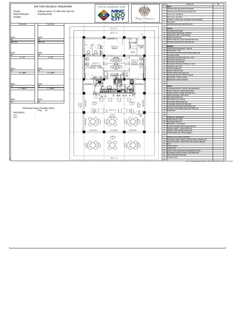 Master Form Ceklist | PDF