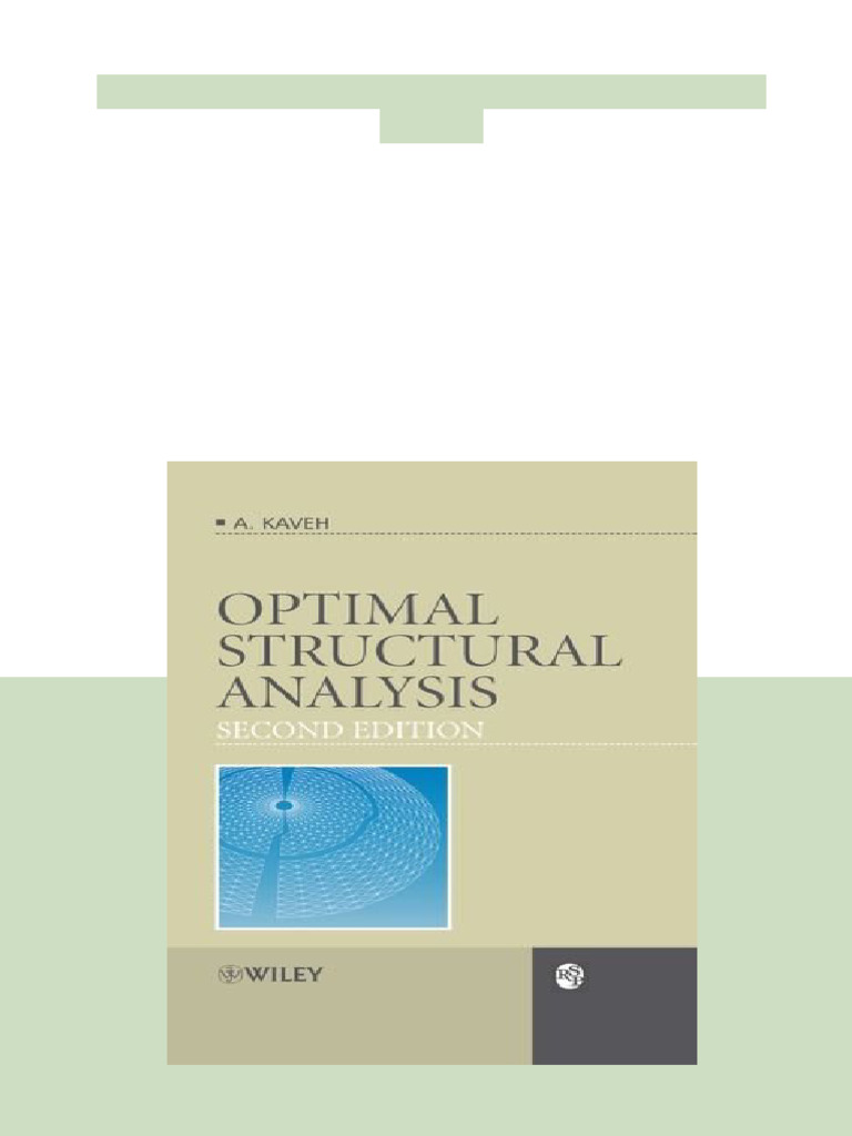 Optimal Structural Analysis 2nd Edition Ali Kaveh Kindle & PDF Formats | PDF | Matrix ...