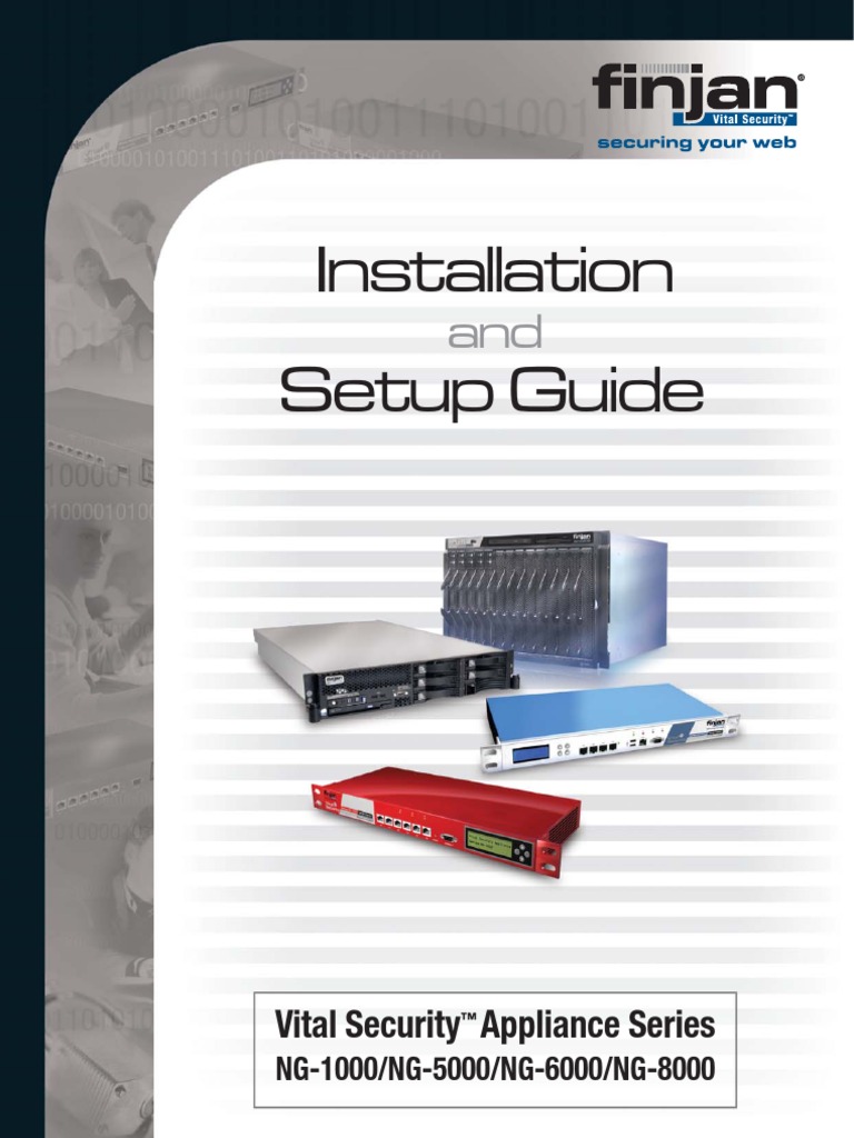 Installation Setup Guide: Vital Security Appliance Series | PDF | Proxy ...