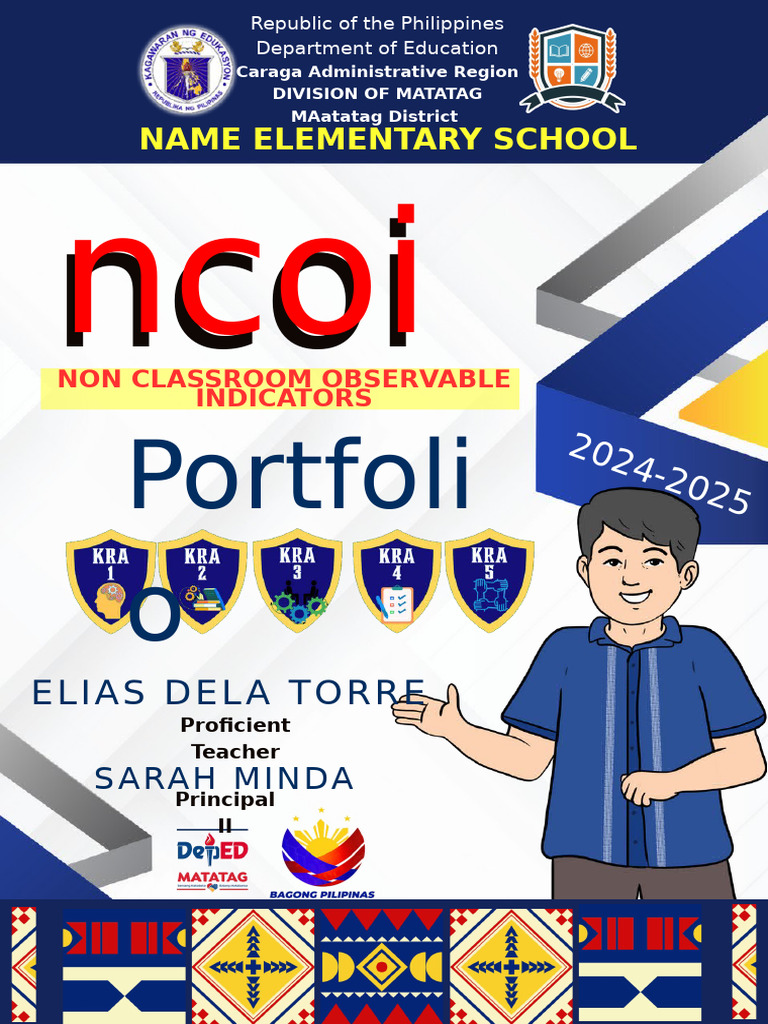 Ncoi Portfolio Teacher IV-blue | PDF | Learning | Differentiated Instruction