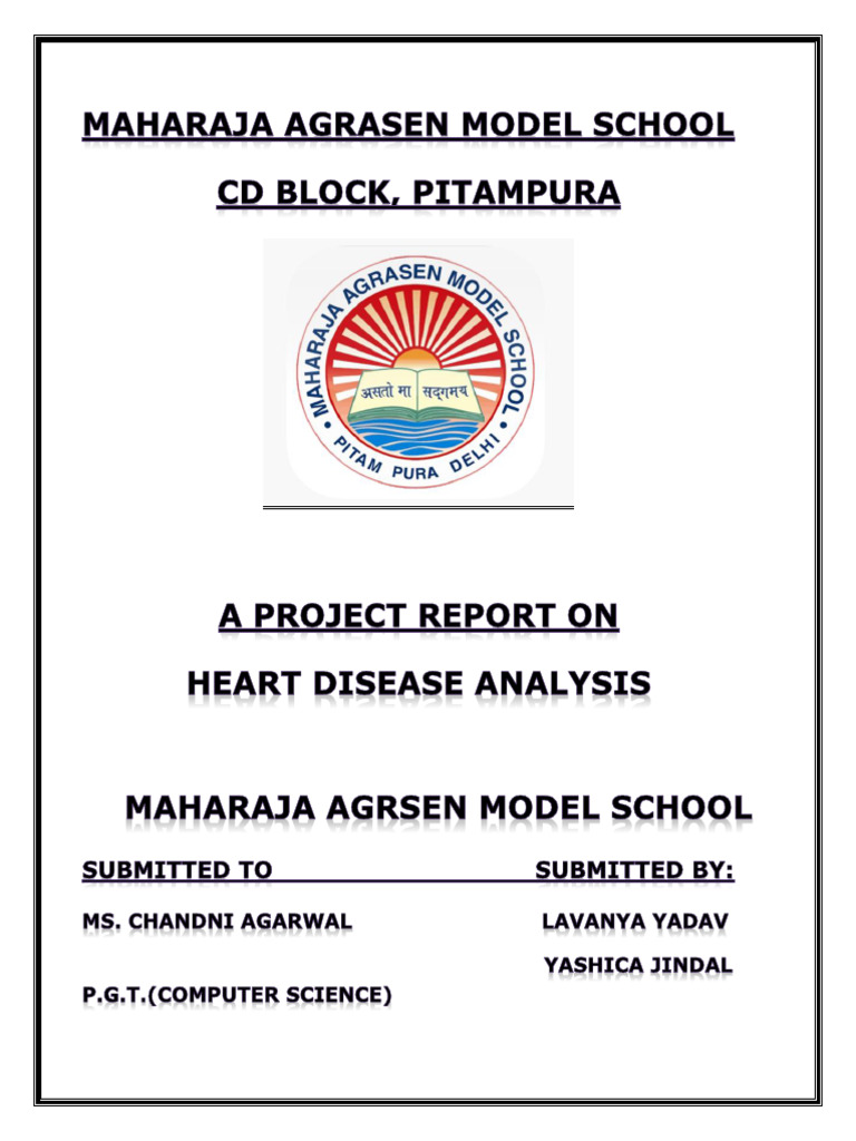 CS Project (Heart Disease) | PDF