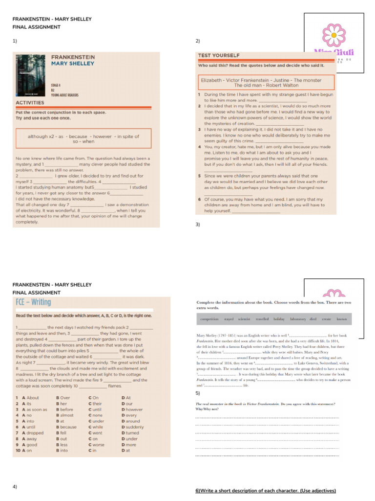 Frankenstein Final Assignment | PDF