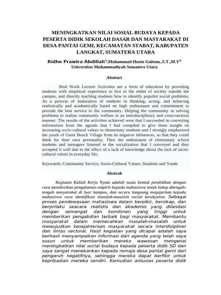 Artikel Ridho Prawira Abdillah | PDF