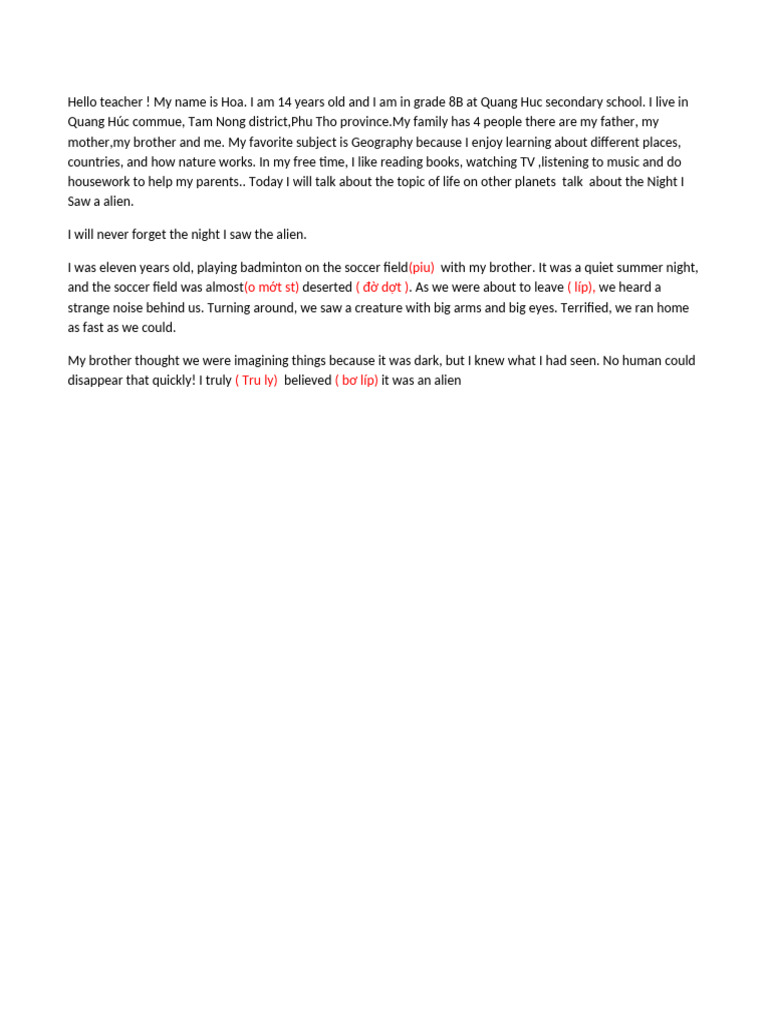 Hello Teacher | PDF