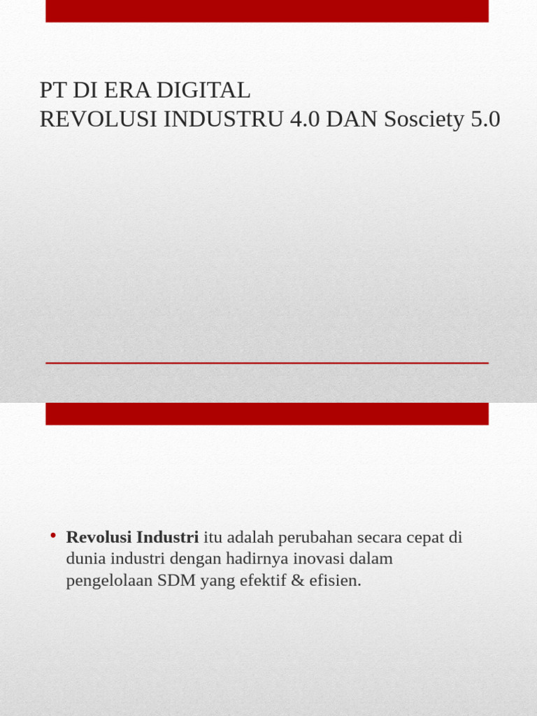 Revolusi Industri 4 | PDF