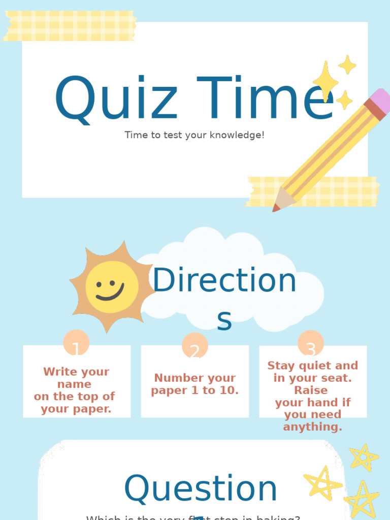 Baking Knowledge Quiz for Beginners | PDF | Baking | Cakes