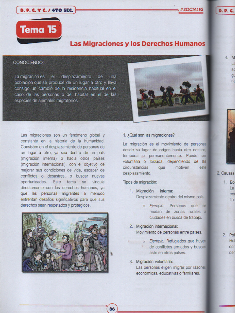 Tema 15 Las Migraciones y Los Derechos Humanos | PDF