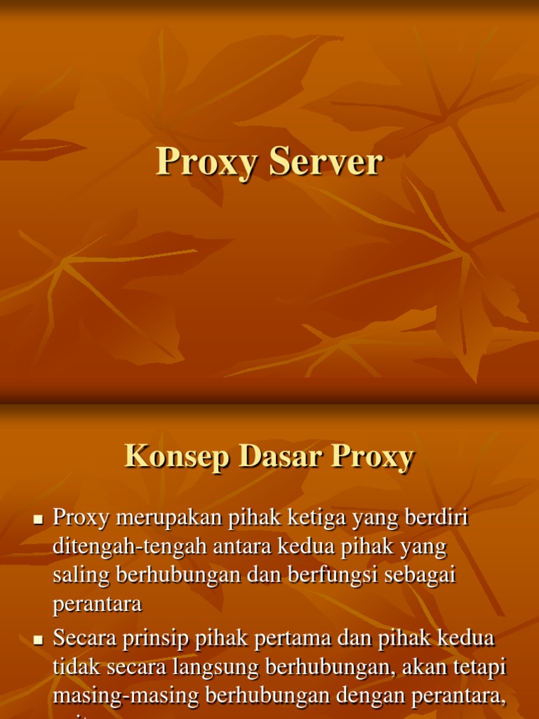 Proxy | PDF