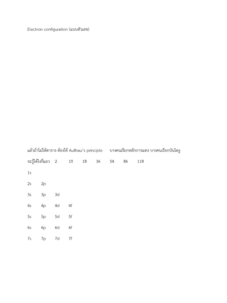 Electron Configuration | PDF