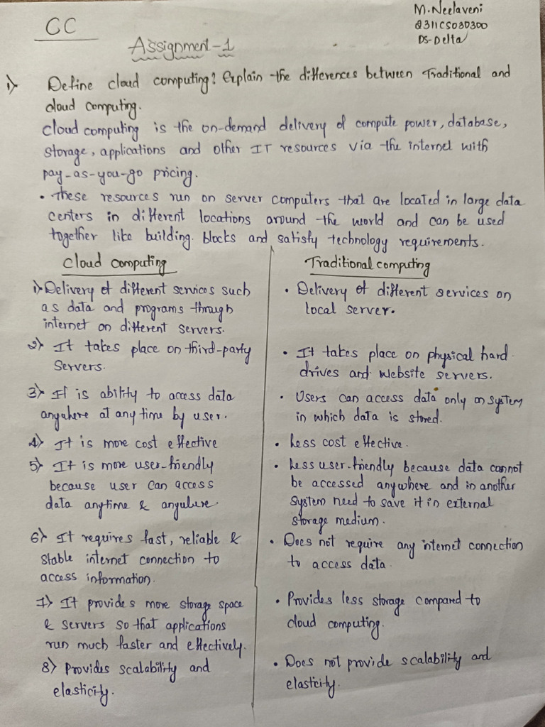 CC Mid 1 - Answers | PDF
