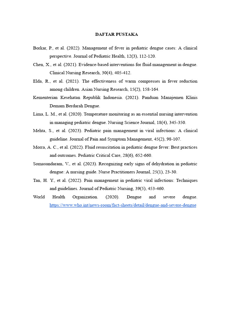 Dapus Anak DHF | PDF
