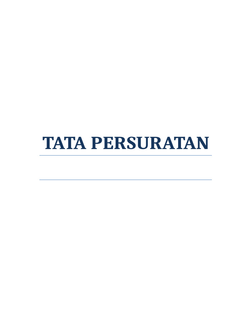 Modul Tata Persuratan | PDF