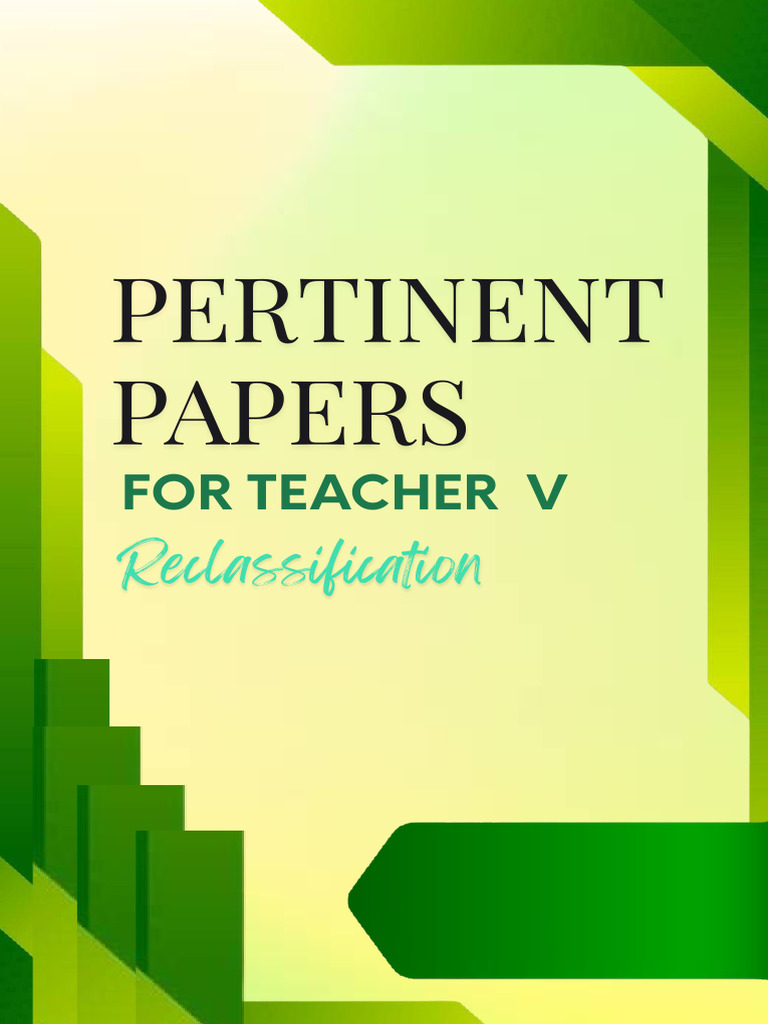 Teacher Reclassification Document Checklist | PDF