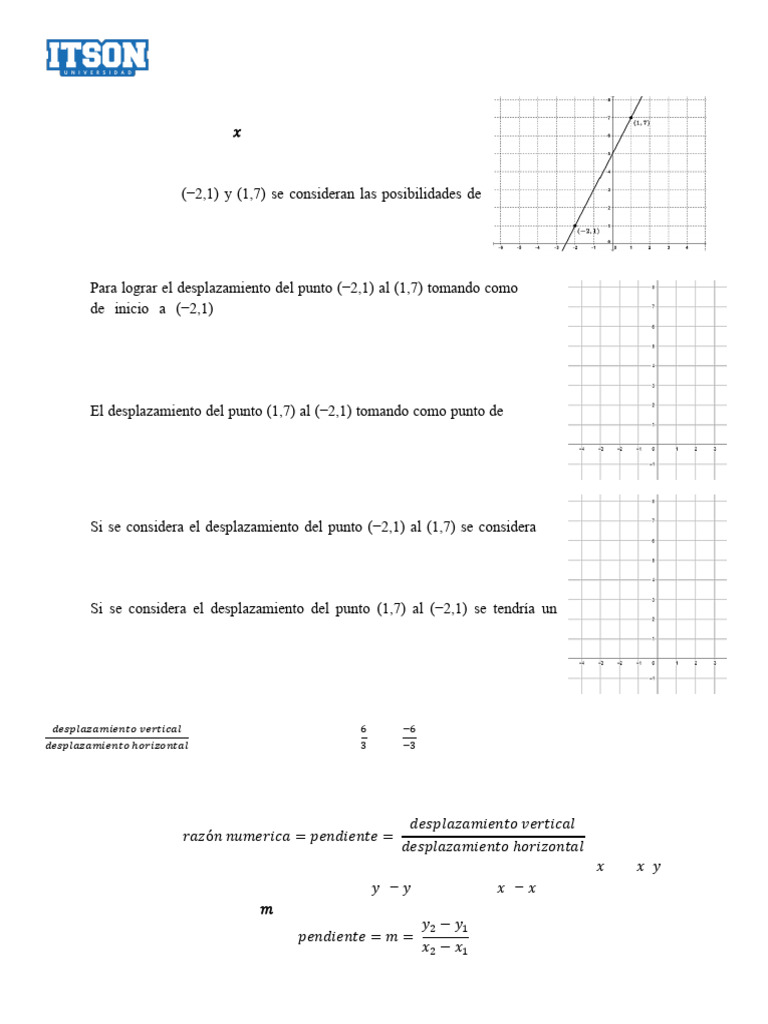 1.6 Pendiente de Una Recta | PDF | Pendiente | Geometría