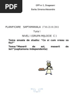 Proiect Tematic Primavara Anotimpul Armoniei | PDF