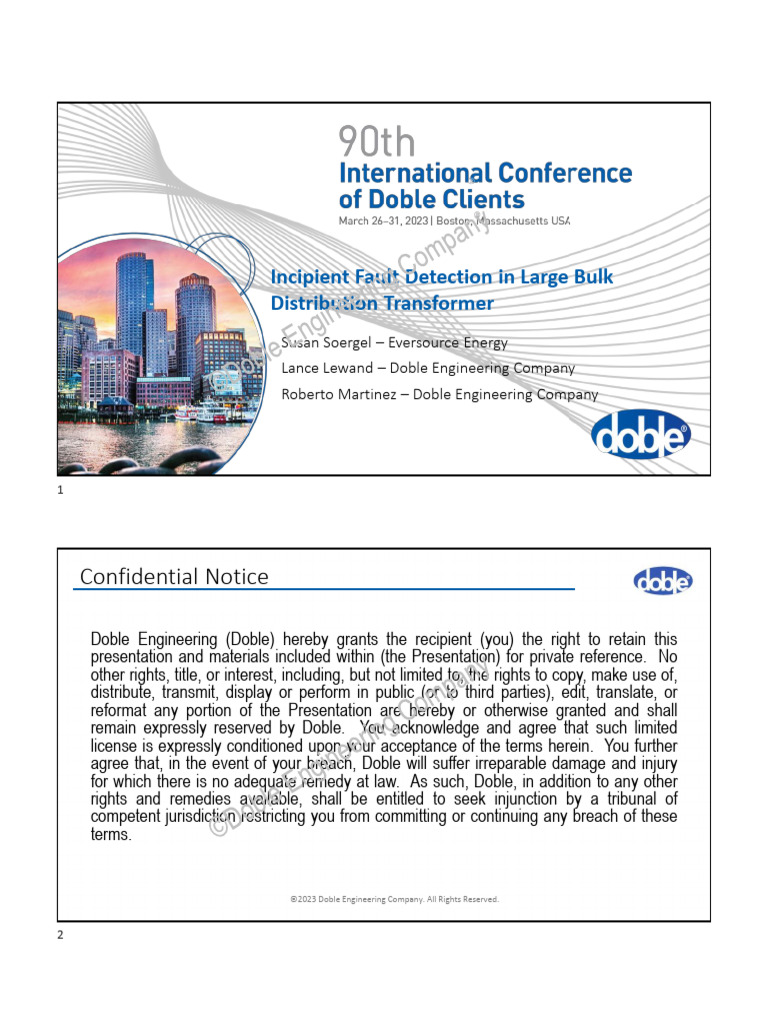 IM-4 Investigation of Gassing Transformer Soergel Lewand Martinez | PDF ...