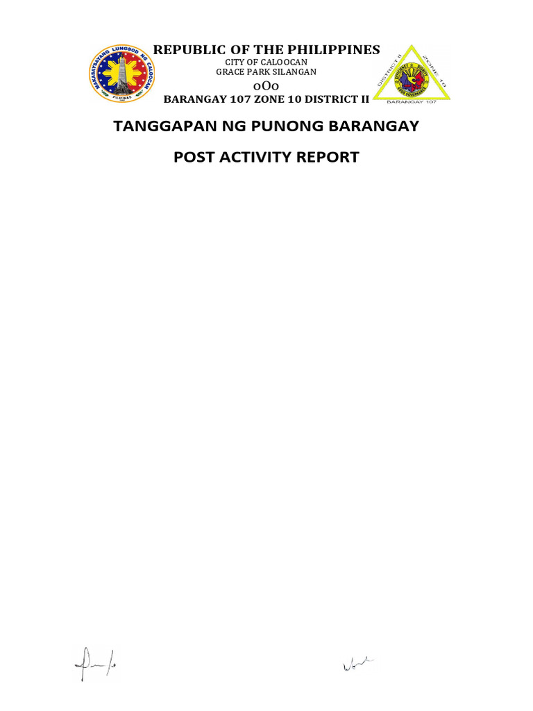 Barangay Tanod Training Report 2024 | PDF | Justice | Crime & Violence