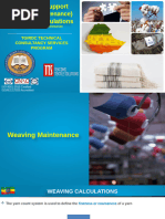 Weaving Calculation Formulas Guide | PDF | Yarn | Textiles