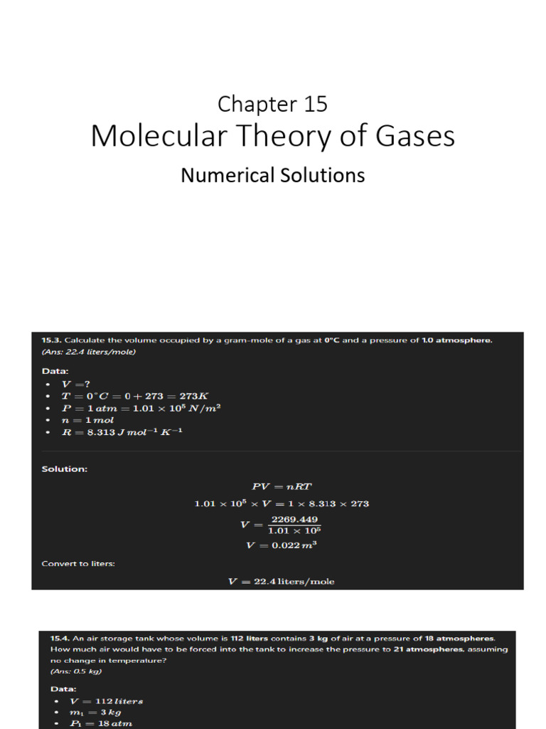 Chapter 15 Numericals | PDF