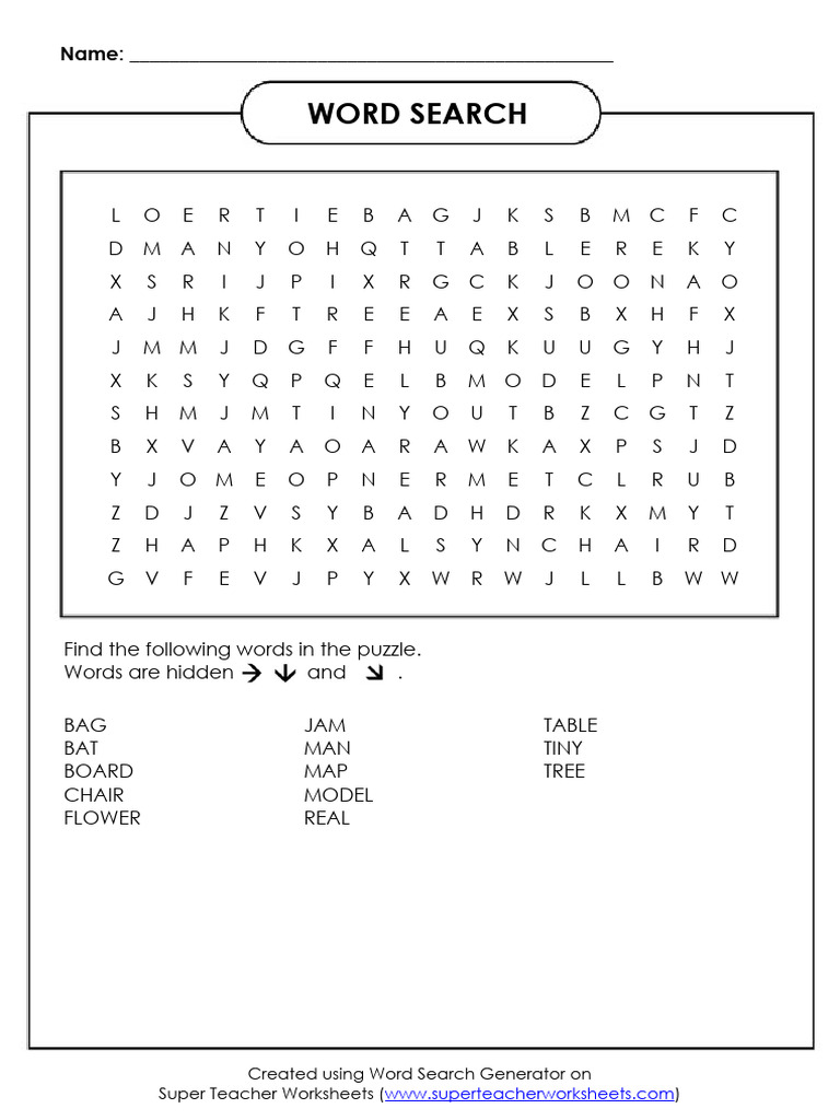 Word Search Things 2 | PDF