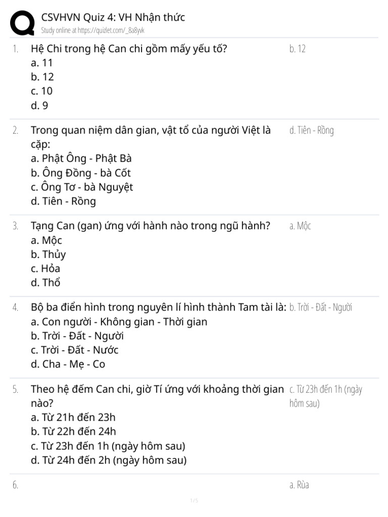 Quiz 4 | PDF