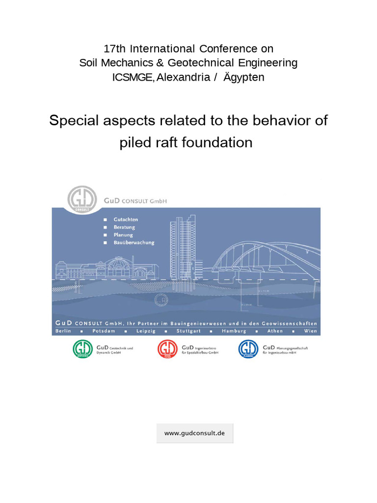 Piled Raft Foundations for High-Rise Buildings | PDF | Foundation ...