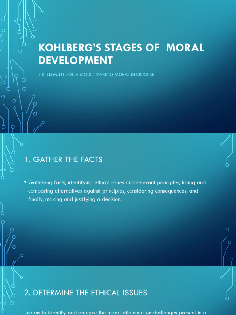 Kohlberg'S Stages of Moral: Development | PDF