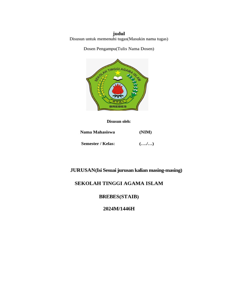 Template Makalah | PDF