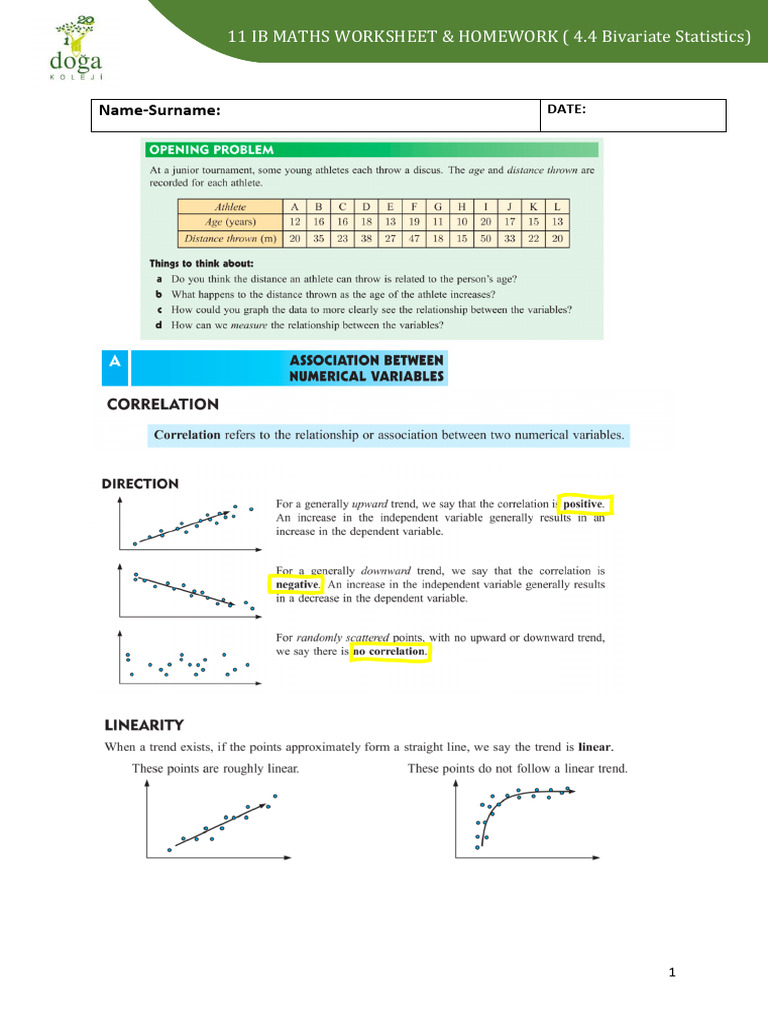 4.4 Bivariate Statistics | PDF