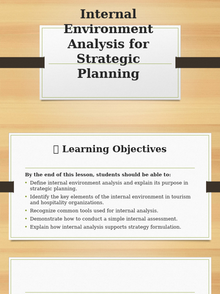 PPT3 Internal Environment Analysis For Strategic Planning | PDF | Swot ...