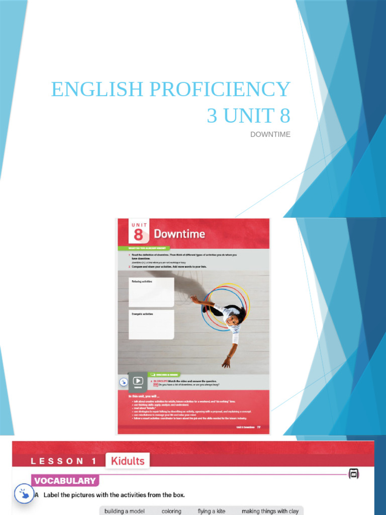 English Proficiency 3 Unit 8 | PDF