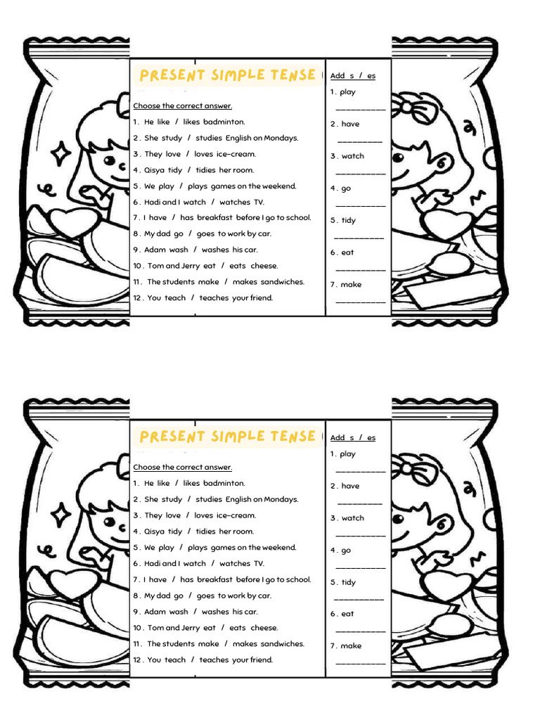 Present Simple Tense | PDF