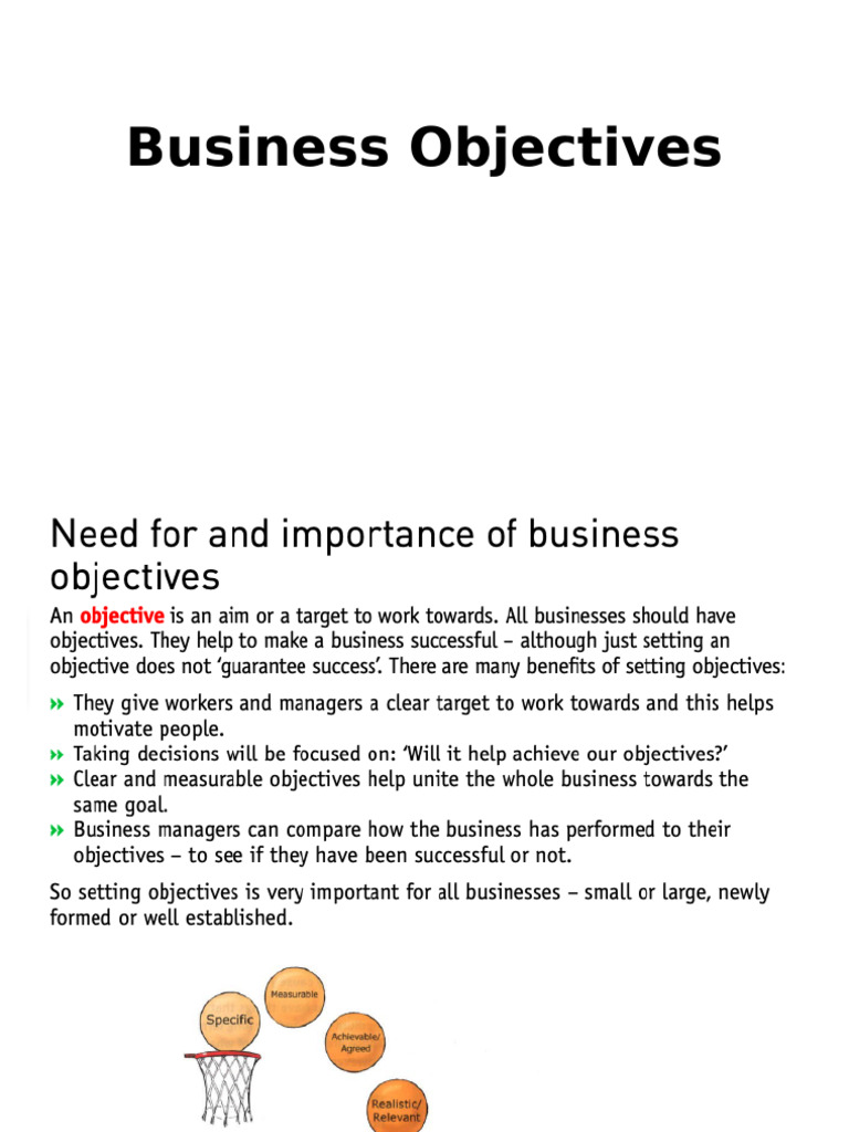 Business Objectives and Stakeholder Objectives | PDF