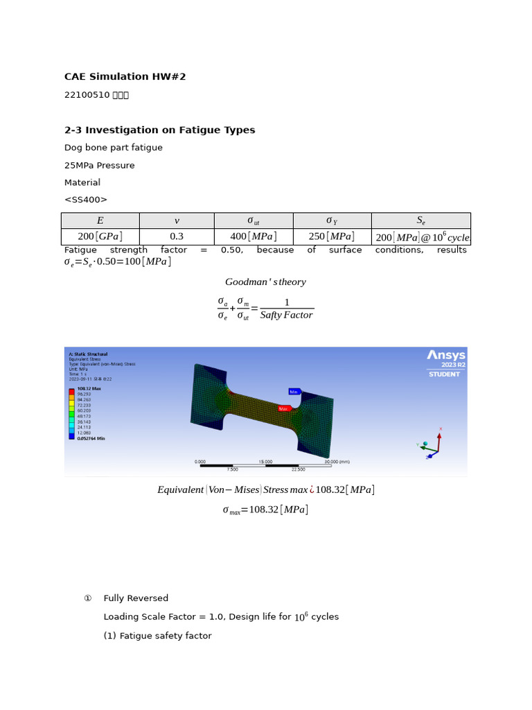 Fatigue Analysis of SS400 Material | PDF | Fatigue (Material ...