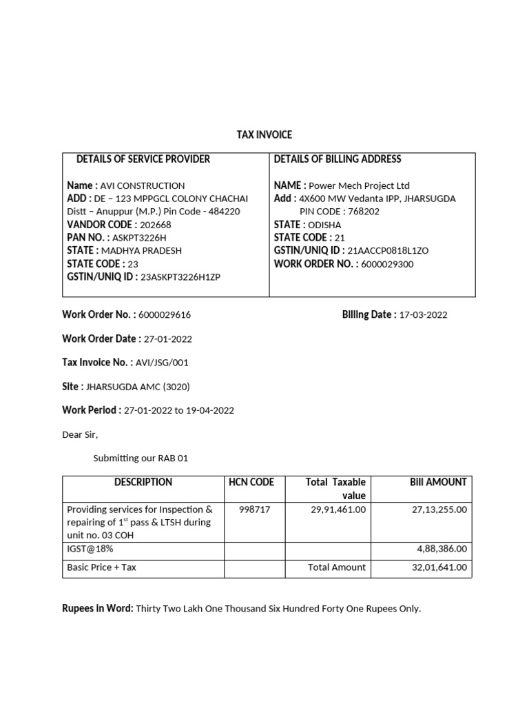 Tax Invoice | PDF