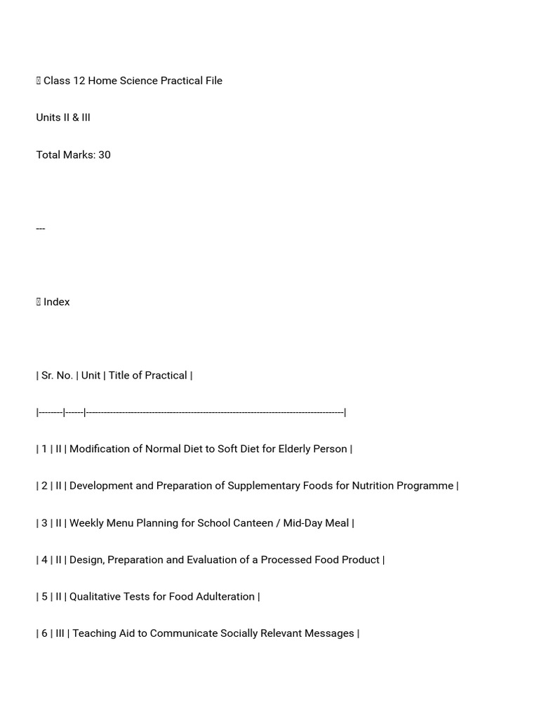 Healthy Food Practices in Home Science | PDF | Foods | Flour