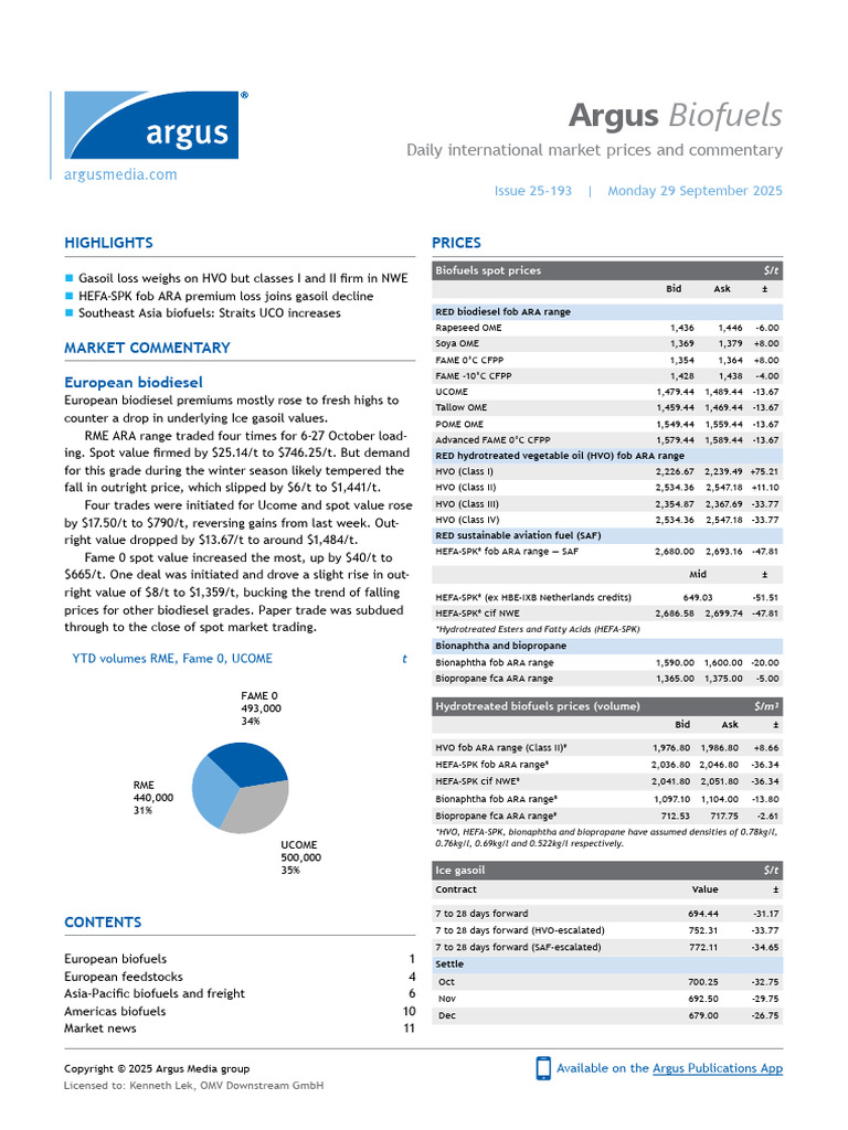 European Biofuels Market Update | PDF | Biofuel | Biodiesel