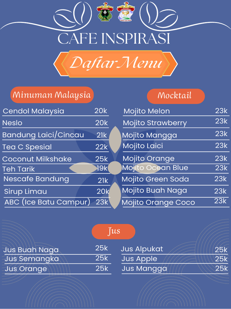 Menu Variasi Minuman dan Makanan Malaysia | PDF | Southeast Asian ...
