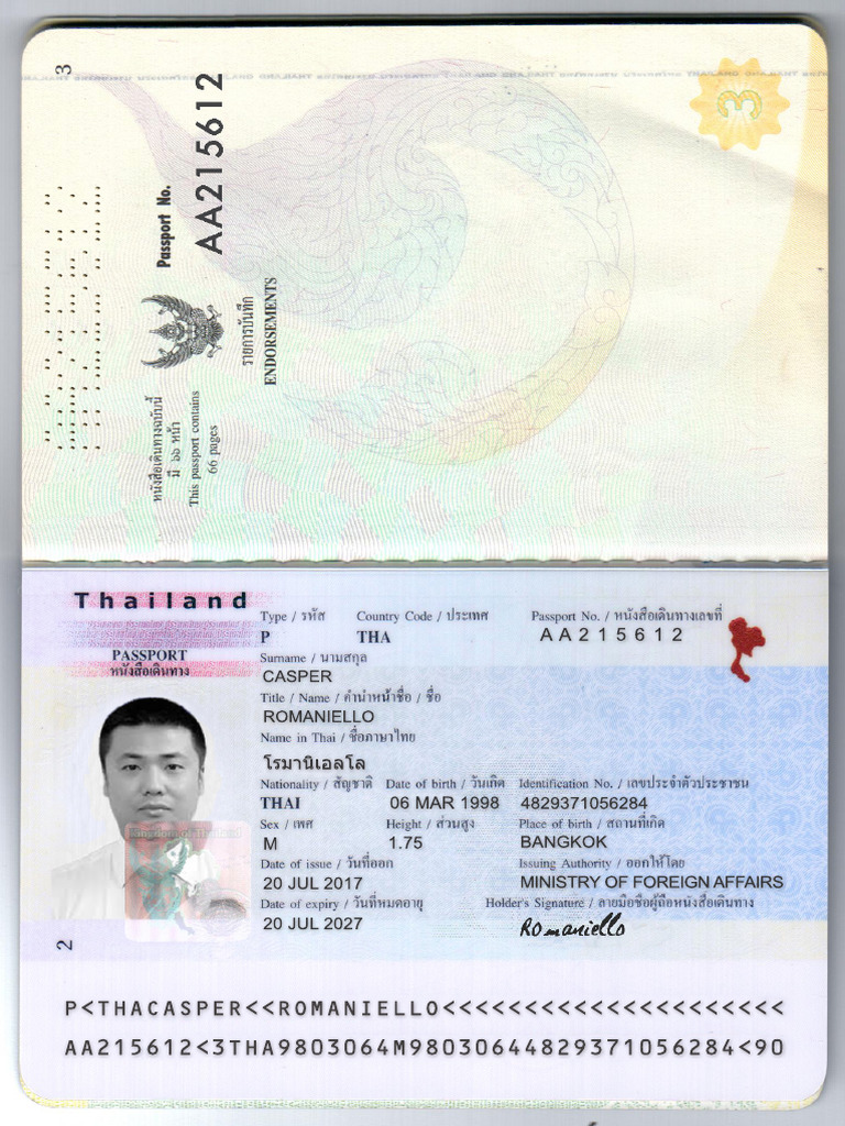 Thailand Passport | PDF