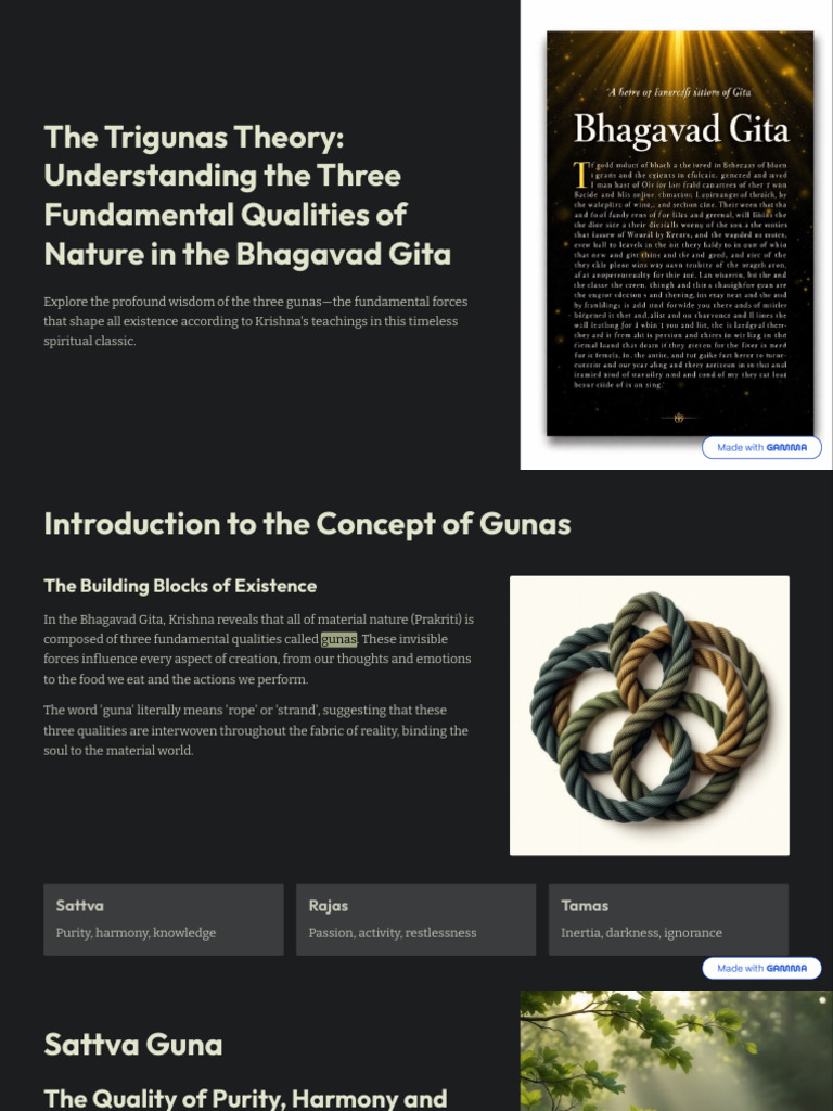 The Trigunas Theory Understanding The Three Fundamental Qualities of ...