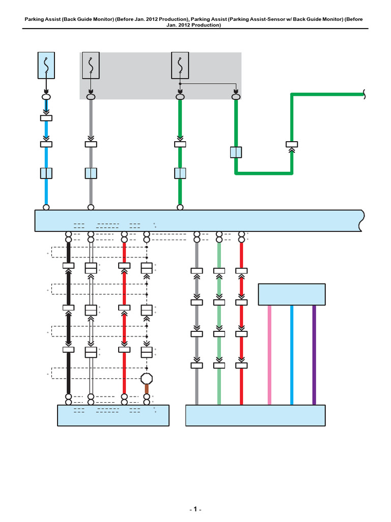 Parking Assist ECU Wiring Diagram | PDF | Equipment