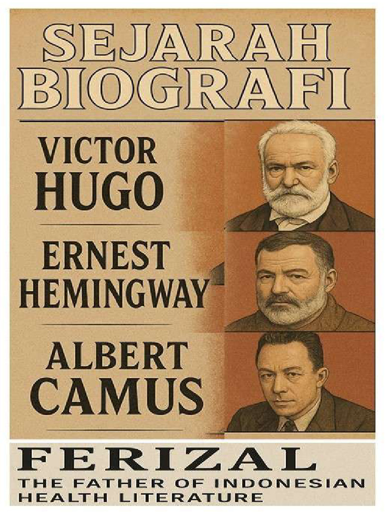 NOVEL SEJARAH BIOGRAFI VICTOR HUGO, ERNEST HEMINGWAY DAN ALBERT CAMUS ...