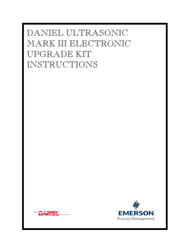 Daniel Ultrasonic Mark III Upgrade Guide | PDF | Electrical Connector ...