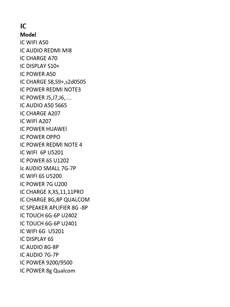 Ic To All Phone ? | PDF