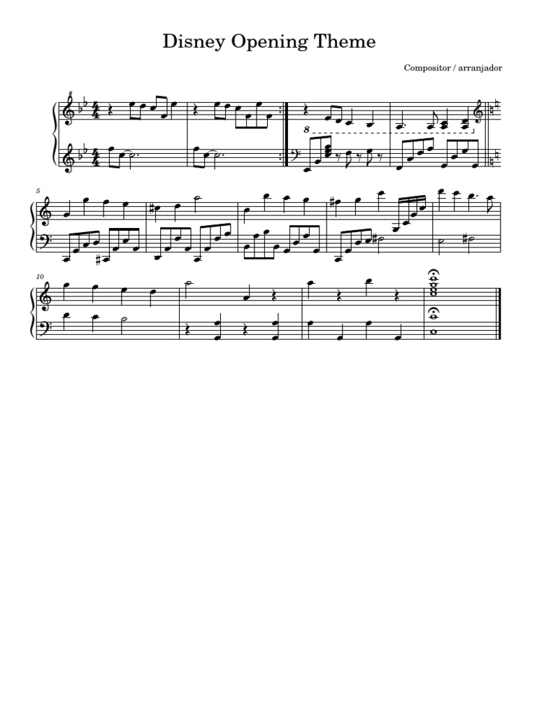 Disney Opening Theme | PDF