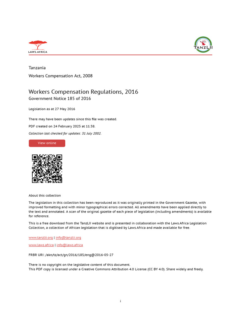 WCF Regulations, 2016 | PDF | Employment | Occupational Safety And Health